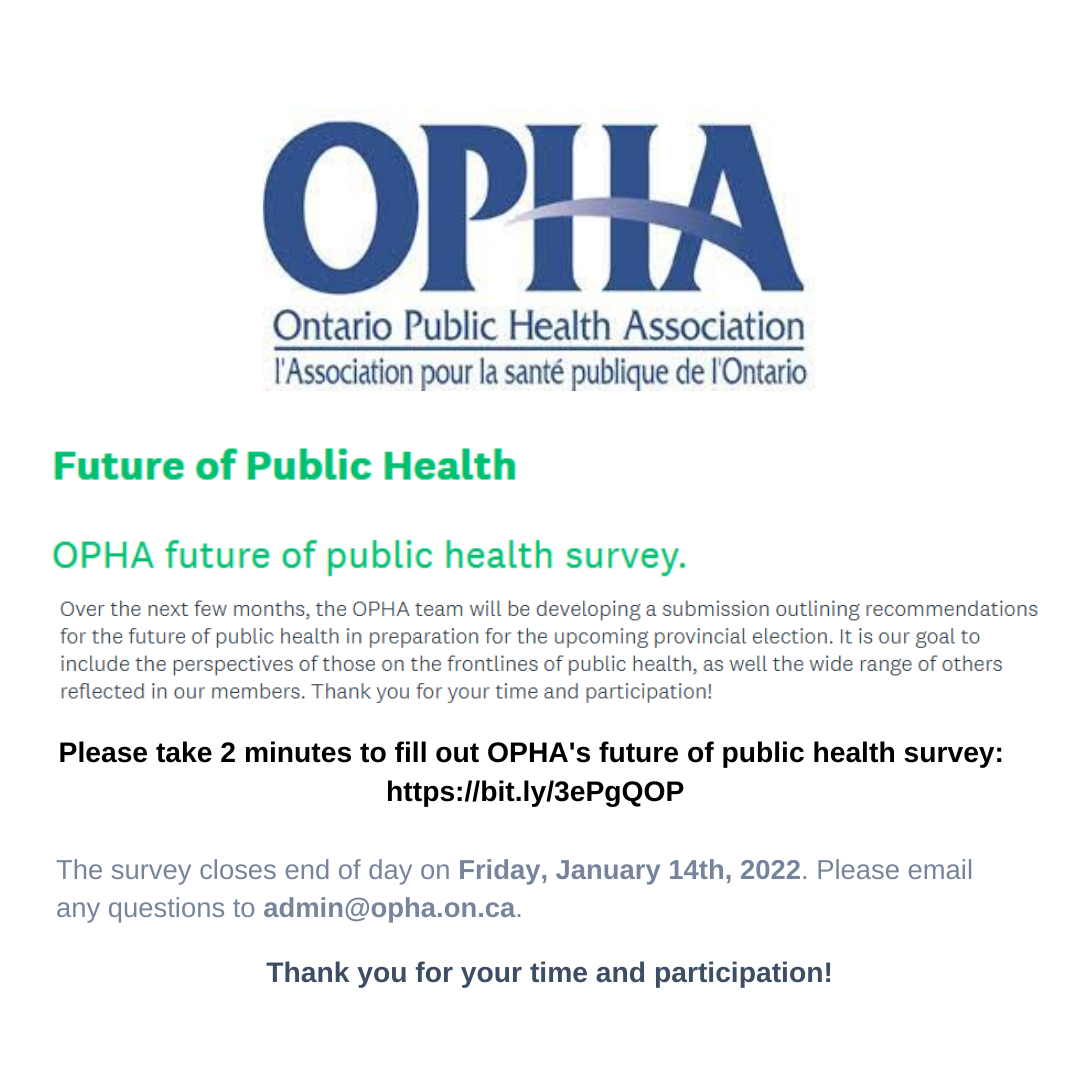 [OPHA] Future of Public Health Survey - Community Health Nurses ...
