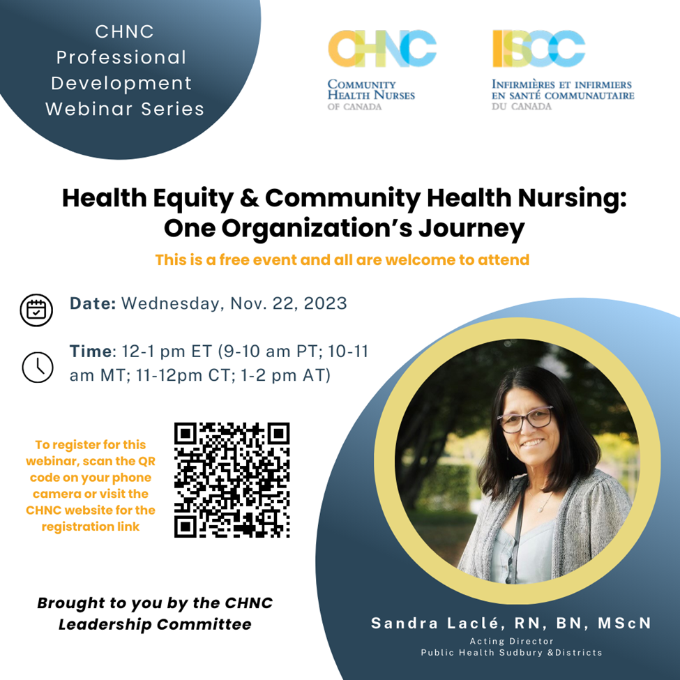 Health Equity & Community Health Nursing: One Organization’s Journey ...